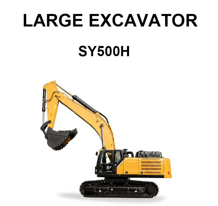 High Operating Efficiency 50Ton Large Excavator SY500H Large Type ...