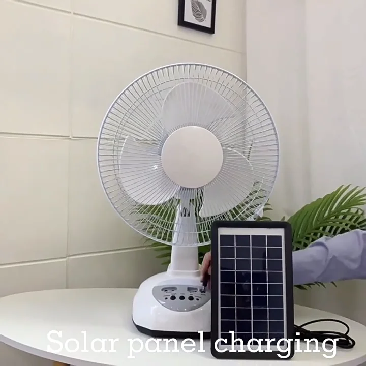 Wholesale Two Power Electric Solar Fan With Panel And Battery - Buy ...