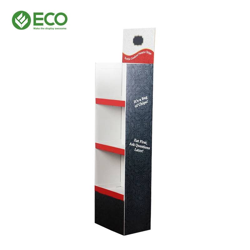 Supermarket Cardboard Shipper Display Corrugated Paper Pop Retail Stand ...