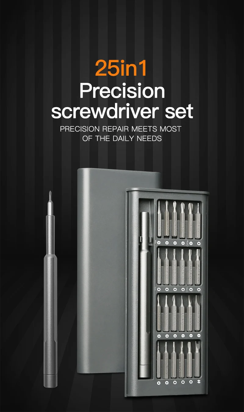Precision Screwdriver Set 24 in 1 - Magnetic Tools for Laptop Repair
