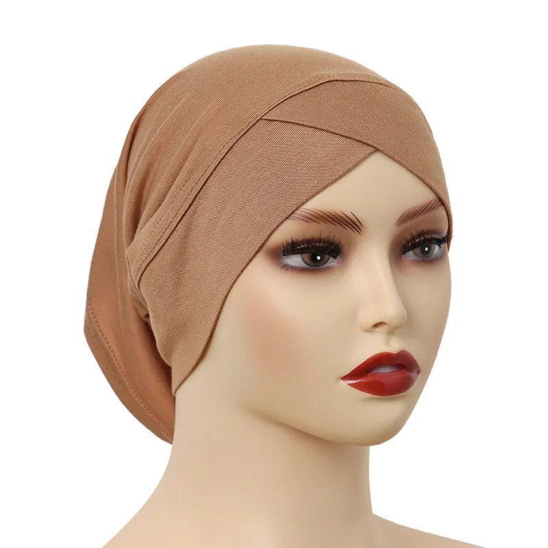 Wholesale Muslim Instant Scarf Women Under Scarf Hijab Cap Satin Lined ...
