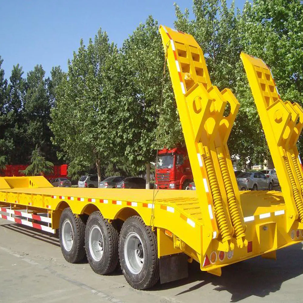 Multi Axles 40 Ft 60 Ton Heavy Duty Cargo Trailer Gooseneck Trailers ...