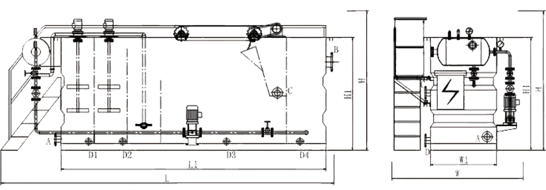 DAF Clarifier for Sludge Dewatering Pre-Treatment in Industrial and ...