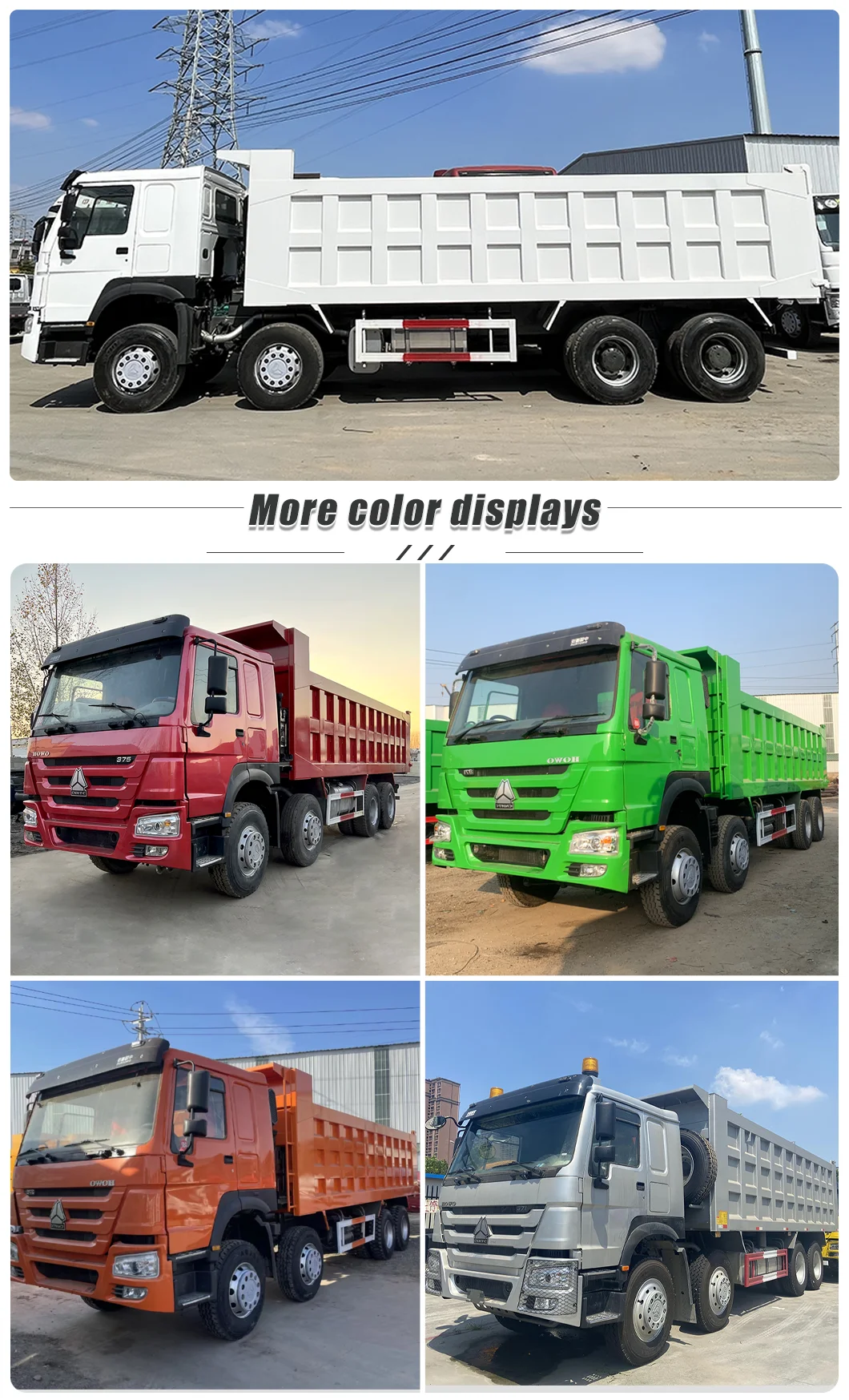 Used Sinotruk Howo 8x4 400hp Specifications 40 Ton 50ton Tipper Truck ...