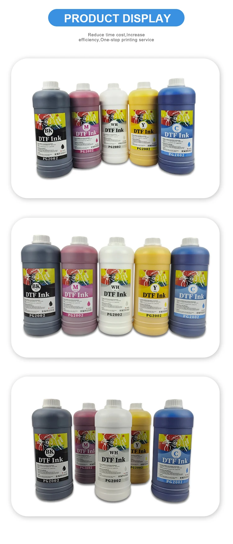 Fcolor Dtf Cmyk White Ink 500ml For T-shirt On A3 A4 13'' 24'' Film ...