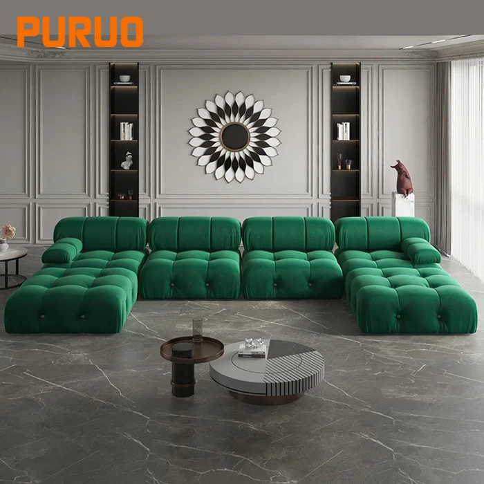 PURUO designer furniture sofa modular vacuum compressed packing sofa ...