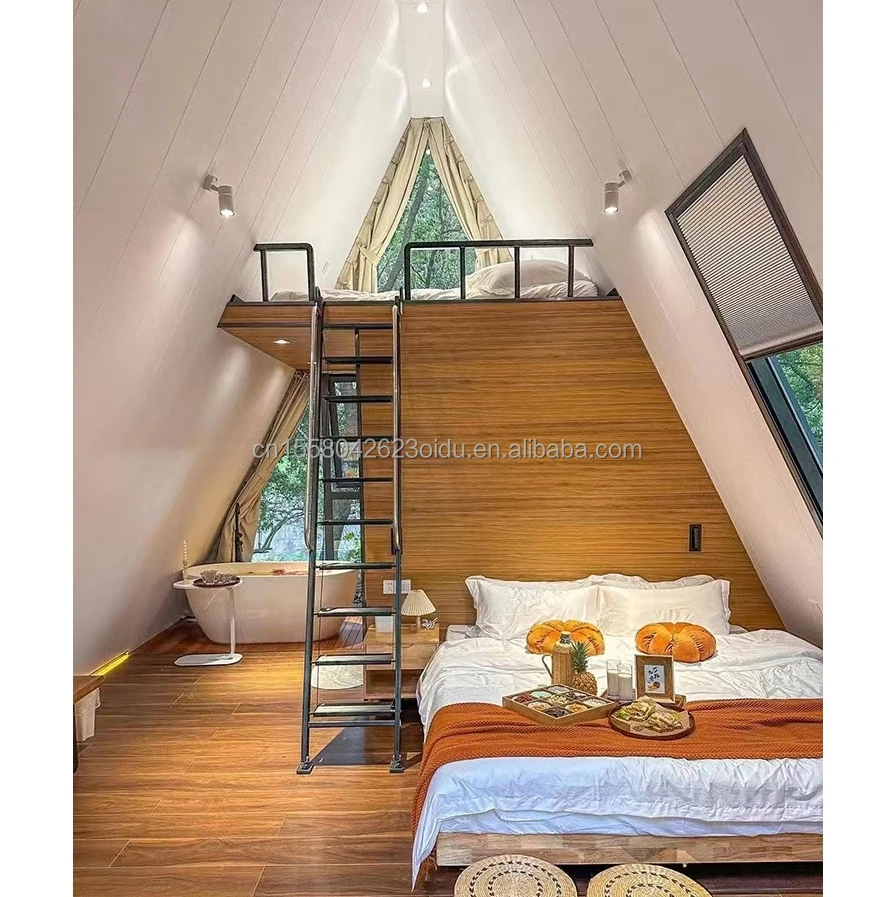 Luxury Modern Design Triangular Modular Wooden Prefabricated House ...