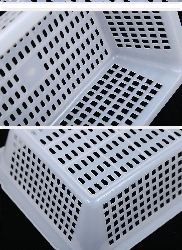 White Food Grade Wholesale Snack Fruit Basket Durable Mesh Supermarket ...