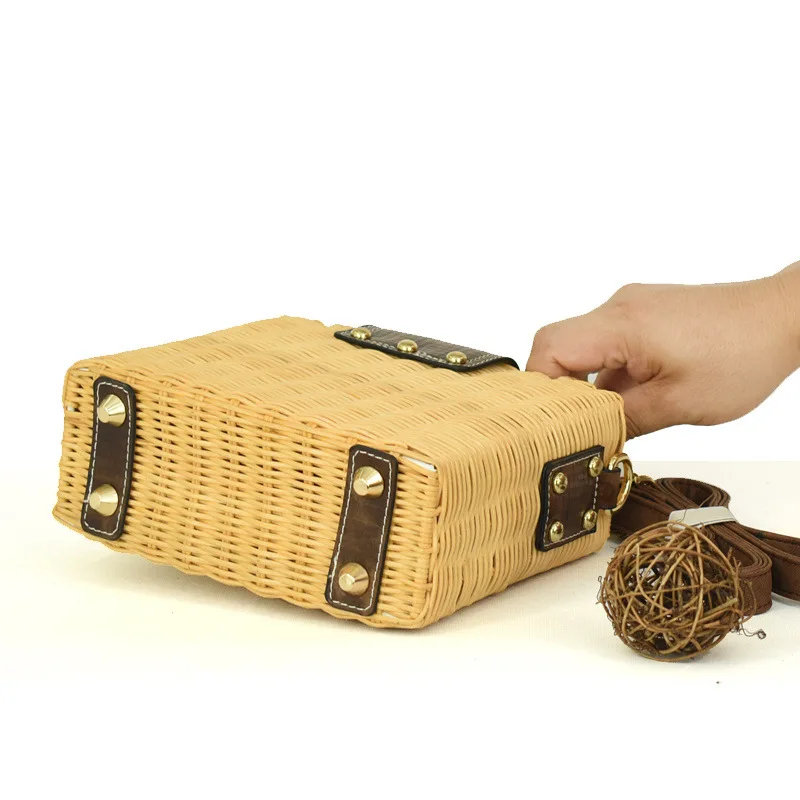 Eco Friendly Rattan Beach Bags & Rattan Market Bags Small Handbag Women ...