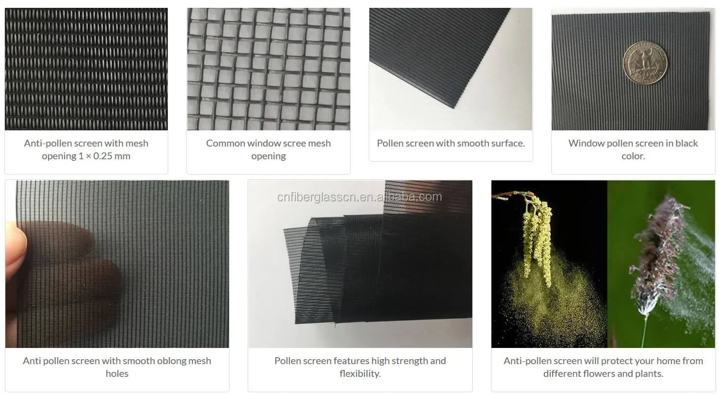 Factory Pollen & Dust Filter Screen Mesh China Nylon Grey Black High ...