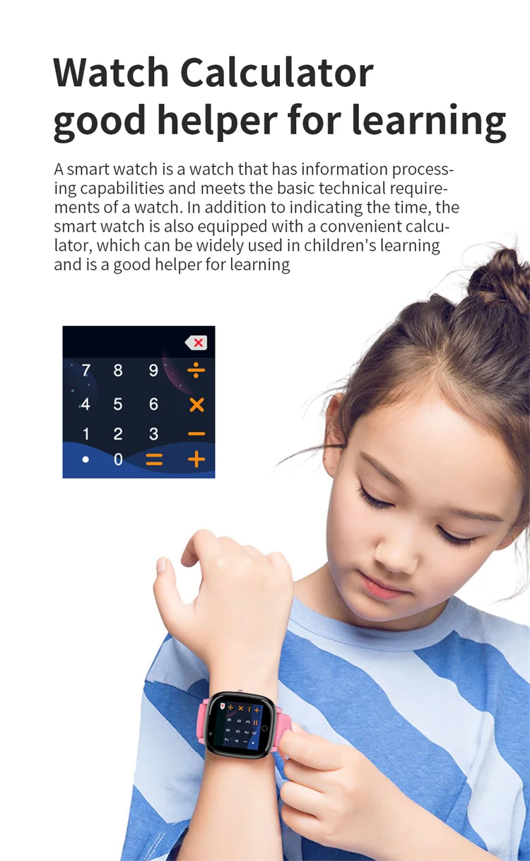 4G Video Call HW116 Kids Smartwatch - Anti Lost Alarm Clock