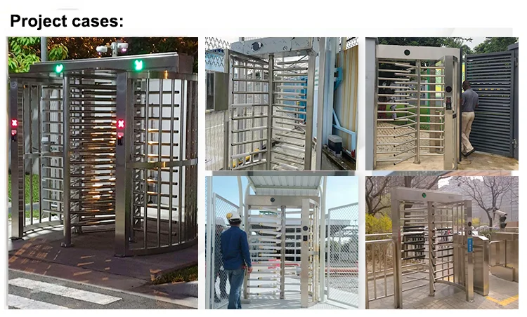 TGW Double Full Height Turnstile with Biometric Control