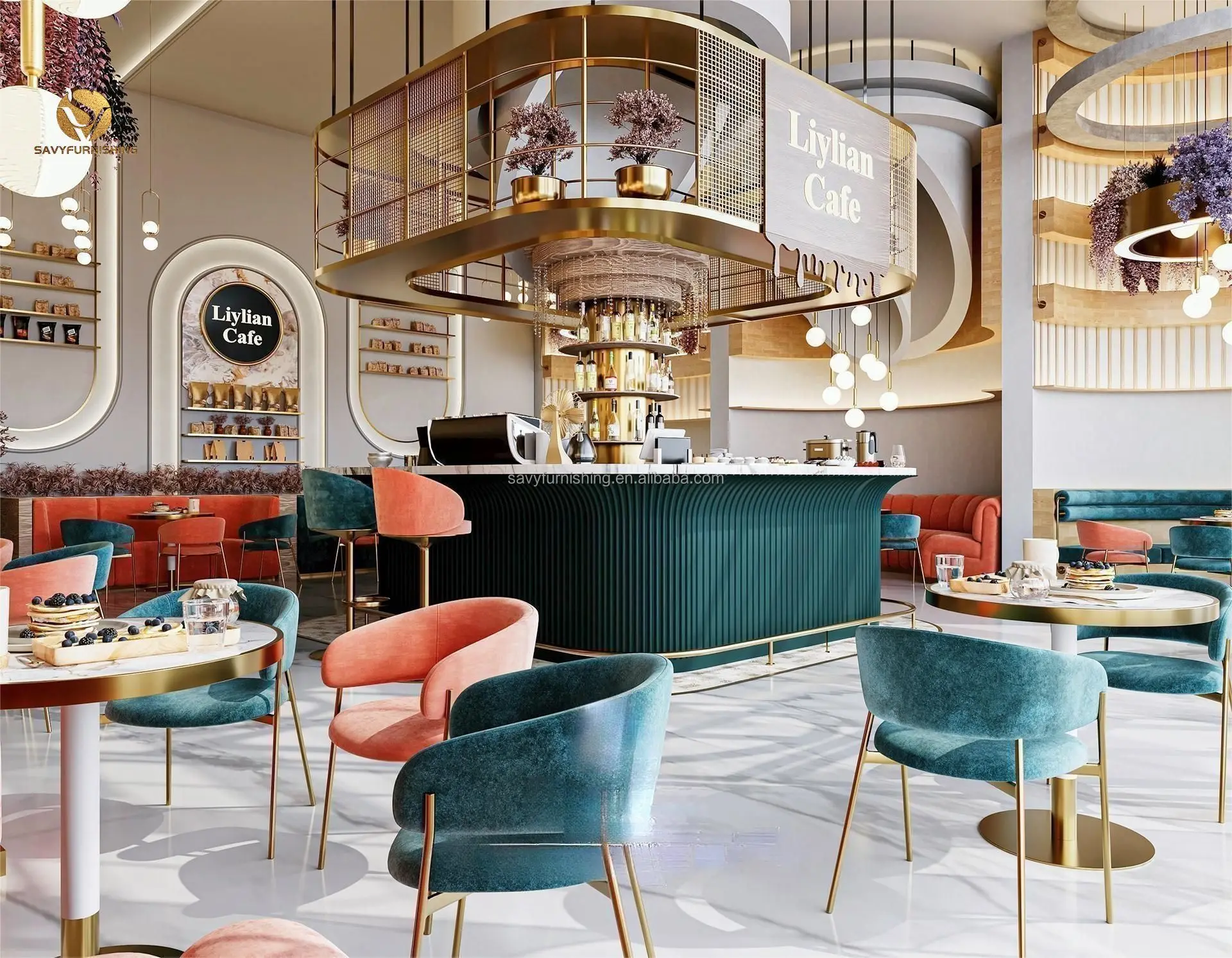 Coffee Shop Decoration Designs Customized Cafe Shop Interior Design ...