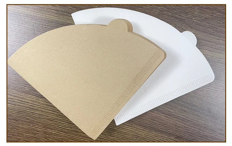 V02 Coffee Filter Paper Unbleached 4 Cone Coffee Filter Natural Paper ...