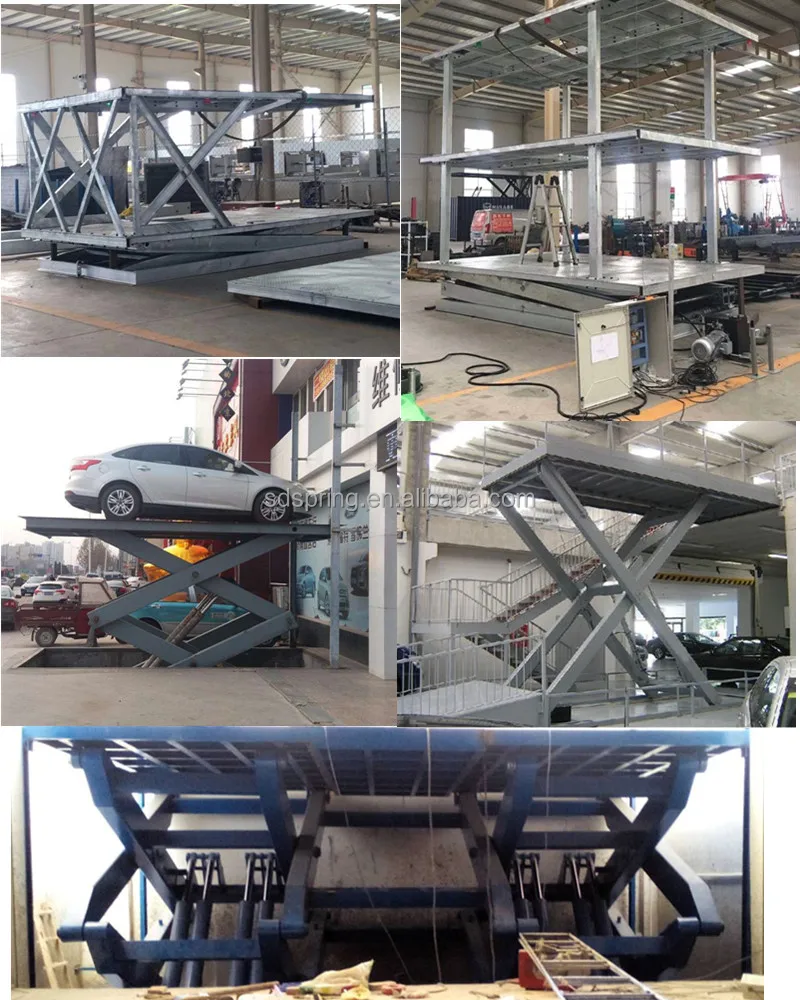 Scissor Car Parking Lift Hydraulic Stationary Car Scissor Lift ...