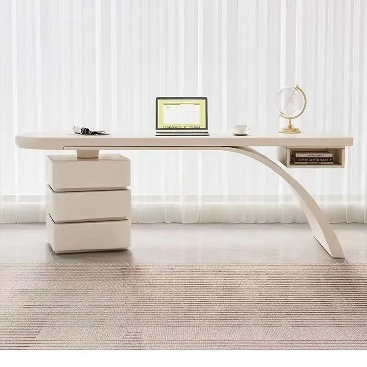 French Cream Style Minimalist Home Desk Advanced Sense Computer Desk ...