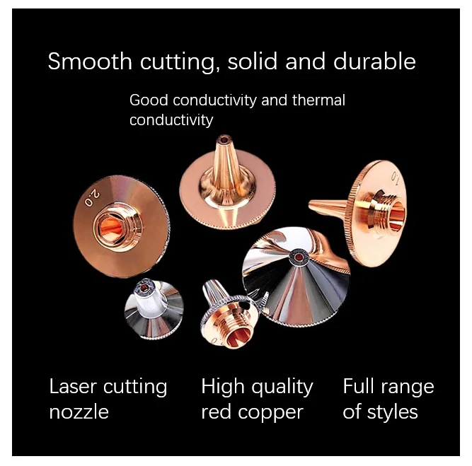 Original Raytools Fiber Laser Nozzles Double Layers Chrome Plating D28 ...