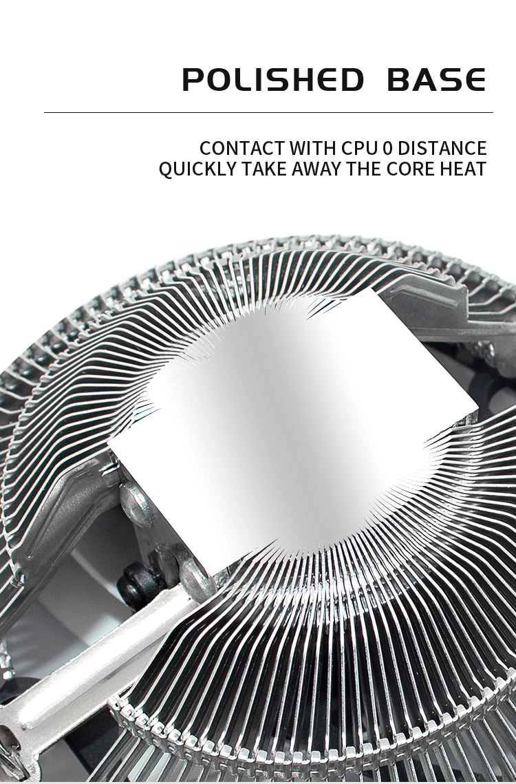 Cpu Cooler Fan Heat Pipe Rgb Gaming Pc Computer Case Cpu Air Cooler Low ...