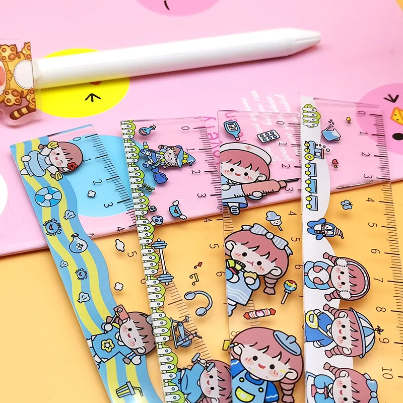 Custom Multifunction Kpop Anime Cartoon Acrylic Ruler Transparent ...
