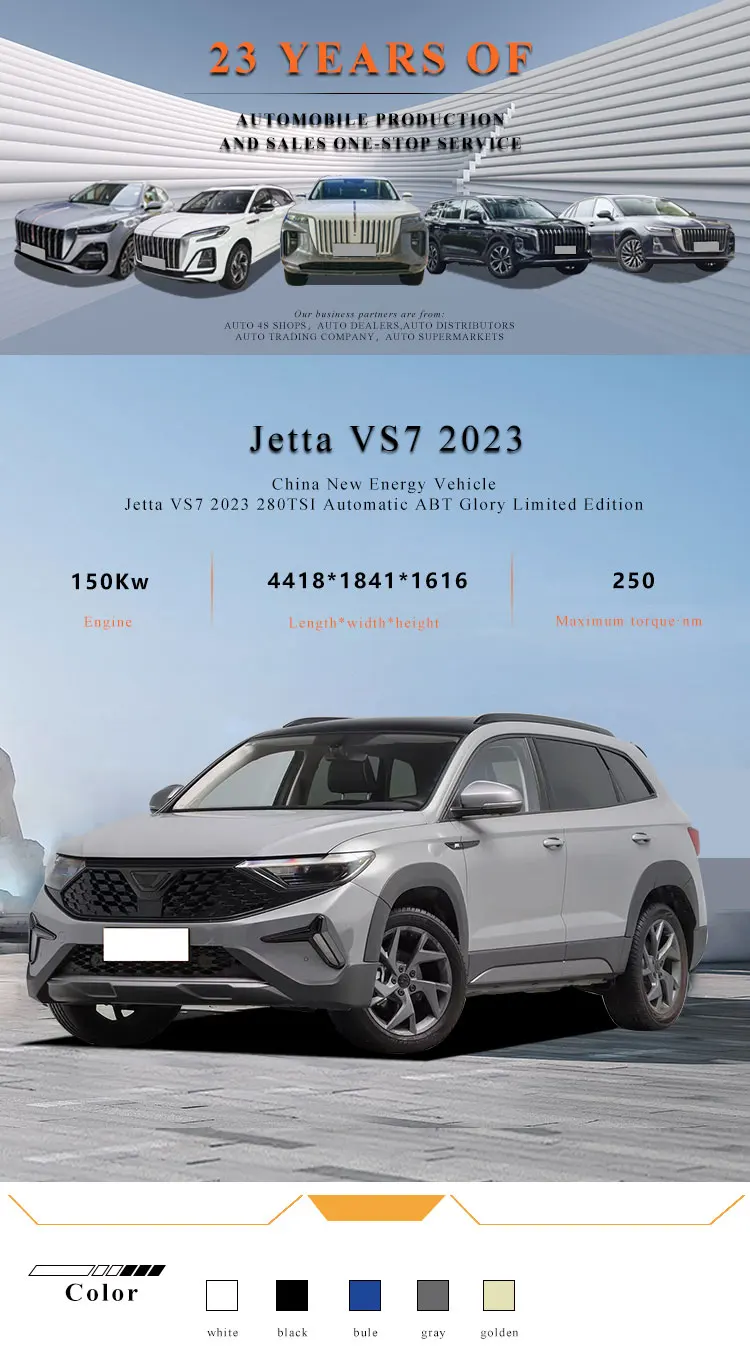 Explosion Volkswagen Jetta VS7 Midsize SUV Gasoline Petrol New Gasoline Car 280TSL ABT Automatic ...
