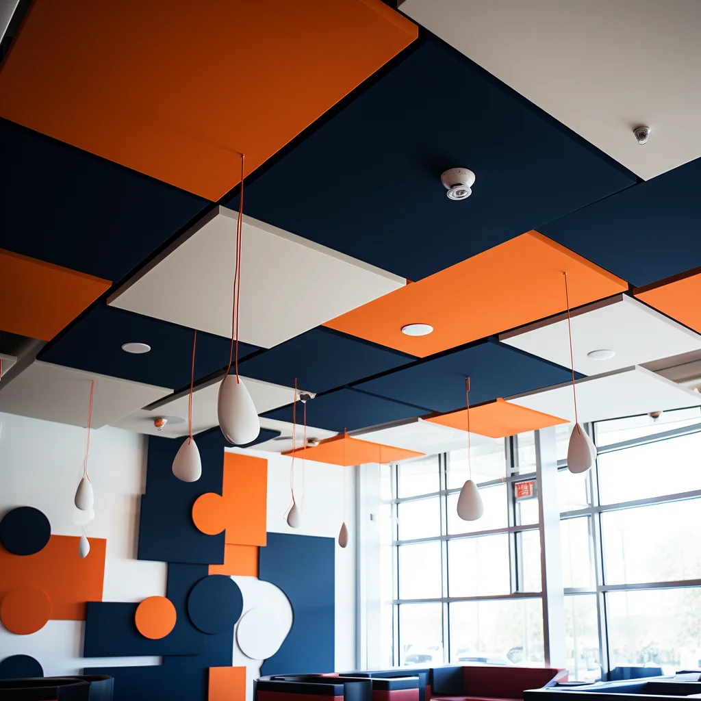 Interior Design Office Workplace Solution Suspension Soundproof Noise ...