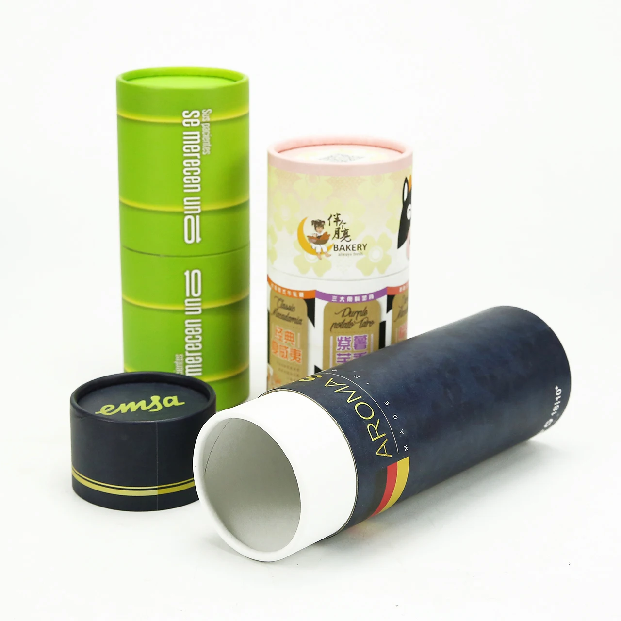 Custom Empty Cylindrical Cardboard Box - Eco-friendly