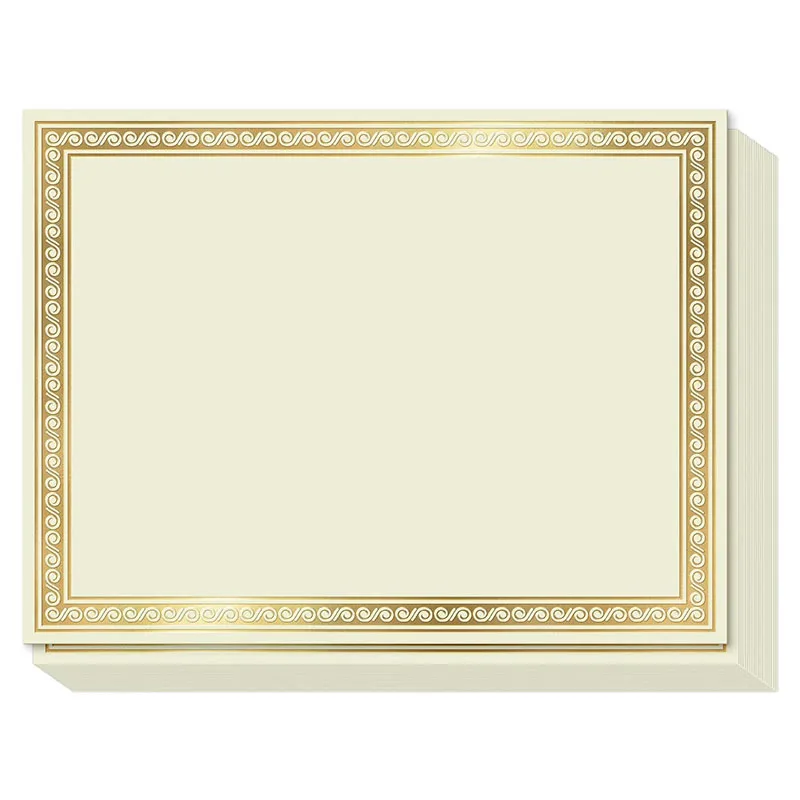Sports Certificate Gold Border Award Certificates for Graduation ...