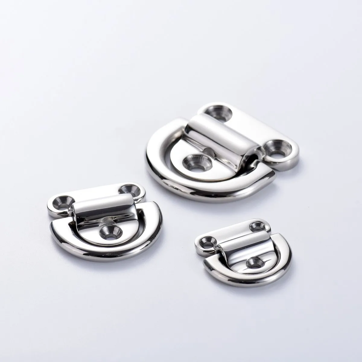 Marine Grade Deck D Ring Heavy Duty 316 Stainless Steel Truck Van Boat ...