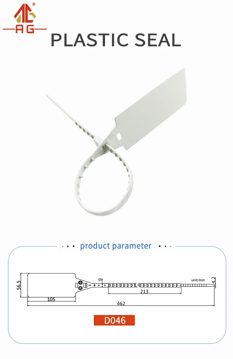 D046 Tamper Proof Seal Medical Care Security Plastic Seals Tag - Buy ...