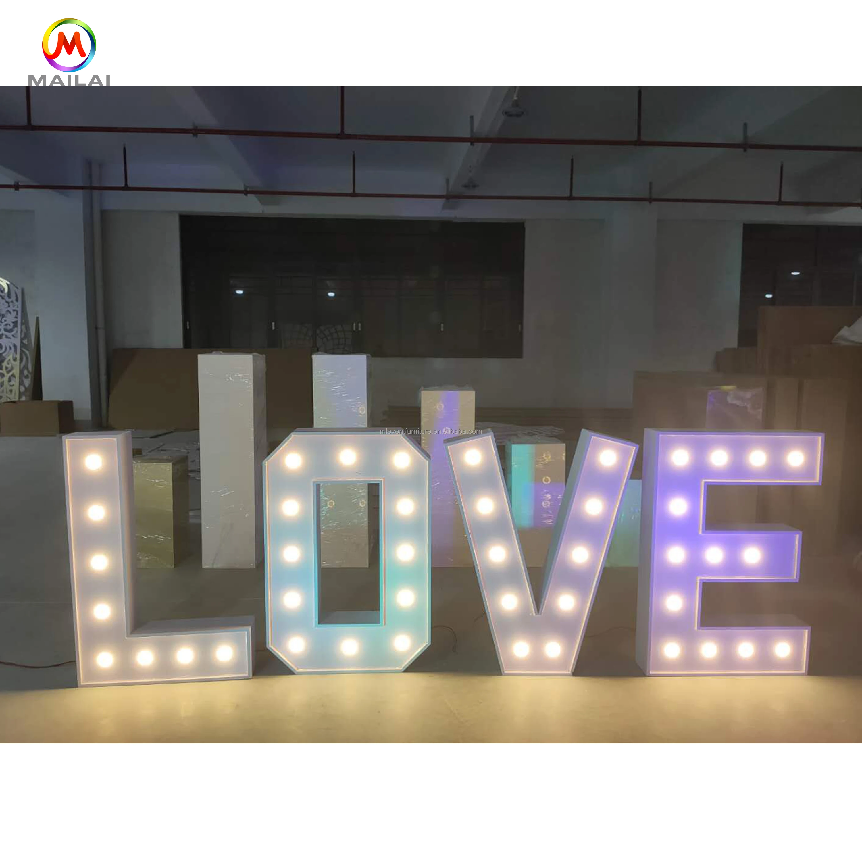 Marquee Letters 4ft Led Number Custom Light Up Bulb Signs Outdoor Big ...