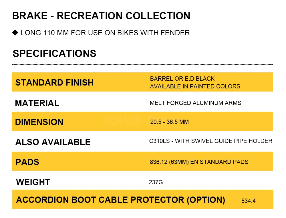 Tektro C310 Mtb Road Bicycle Caliper Set With Brake Pads Brake Mountain ...