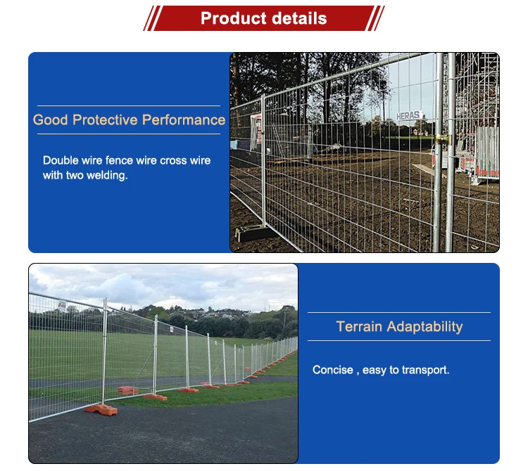 Anping Manufacturer Directly Supply Australian Temporary Fencing Panel ...