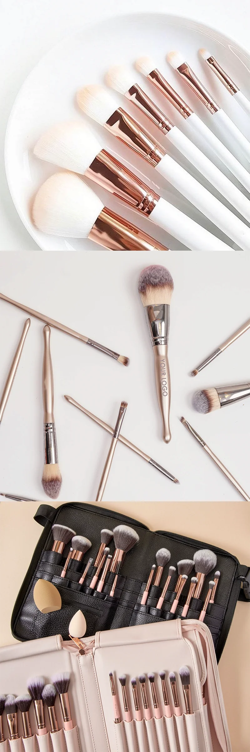 New Luxury Makeup Tools Sets Kits Custom Logo Wholesale Makeup Brush ...