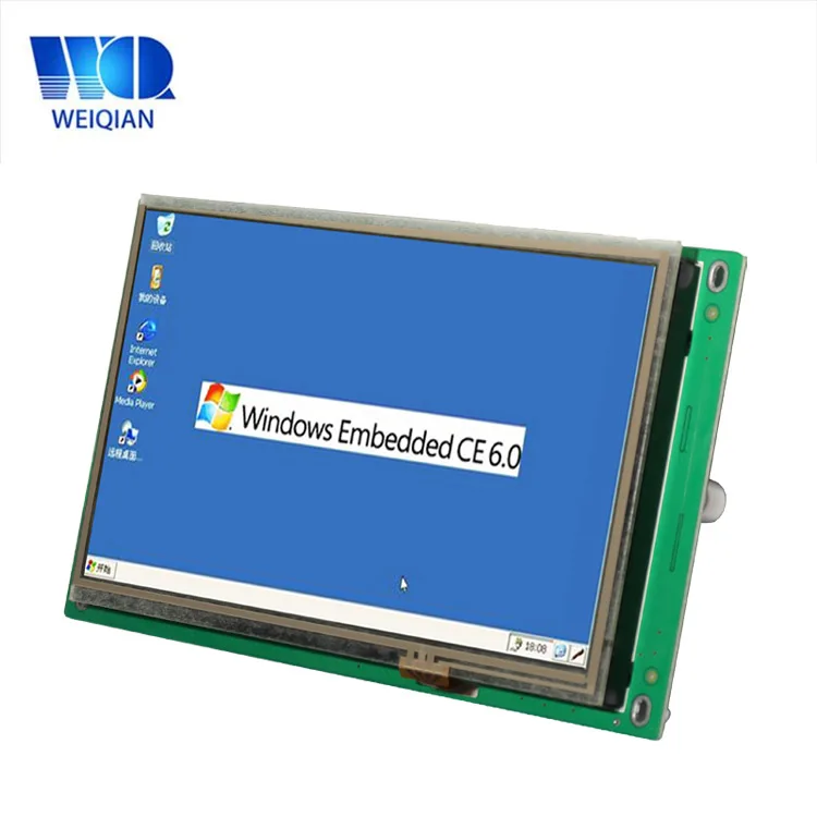 7 Inch Panel Pc Rs232 Rs485 Industrial Computer Wince Fanless Pc ...