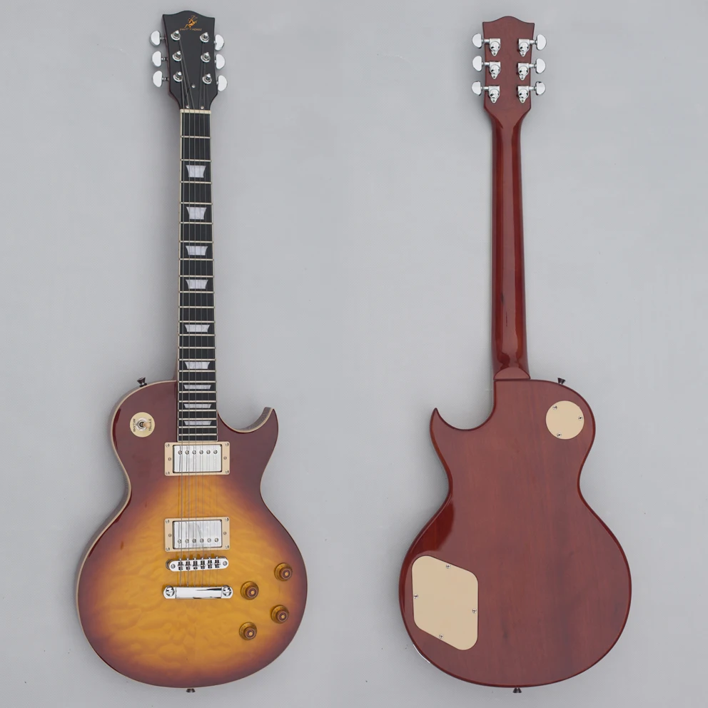 Custom OEM 6 Strings Electric Guitar Mahogany Body H-H Pickup for ...