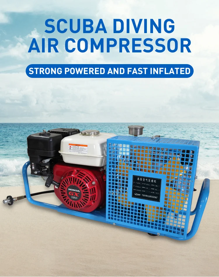 300bar 4500 Gasoline Air Compressors Air Compressor For Diving ...