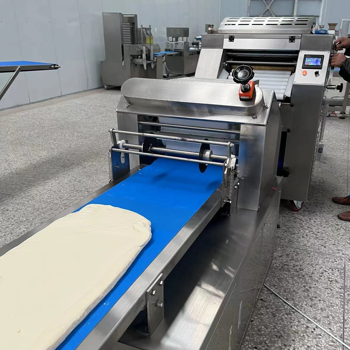 CE Automatic Imported Belt Dough Sheeter Pressing Machine Dough Sheeter ...