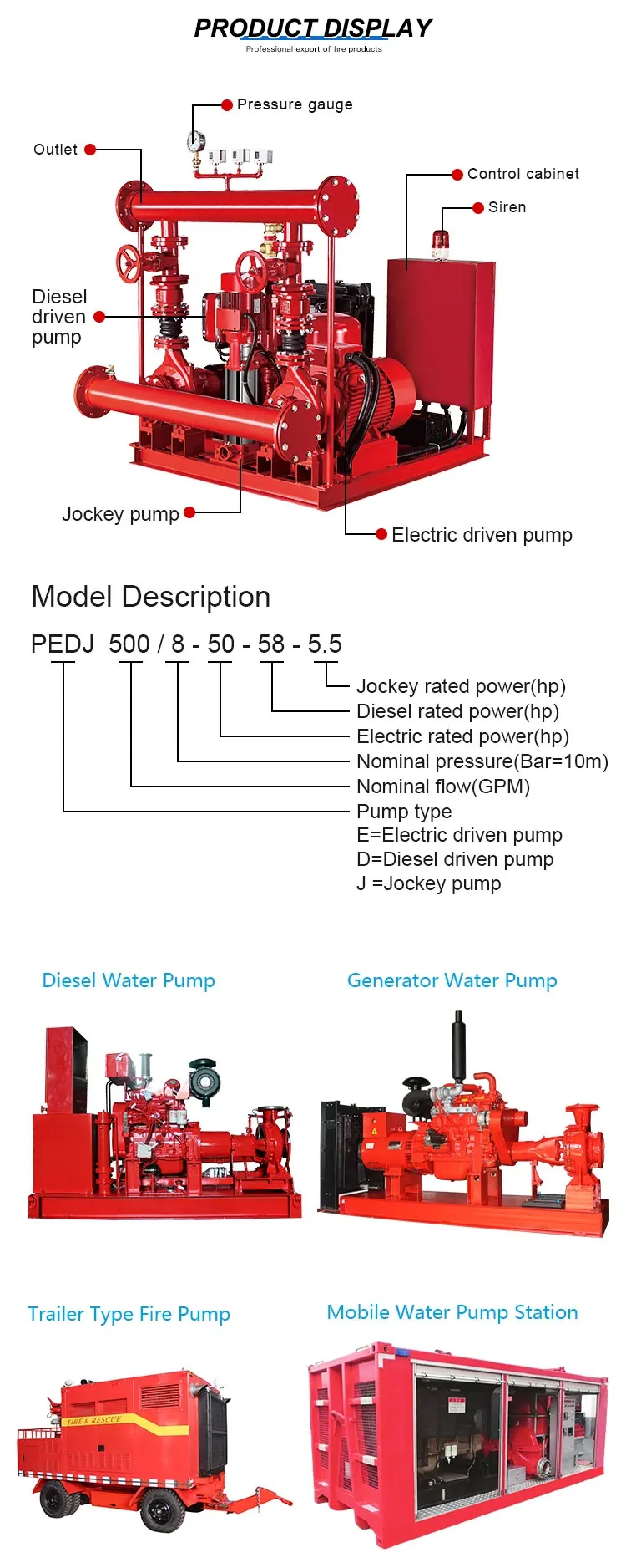The 750gpm Fire Protection System Certified And Equipped With Diesel ...
