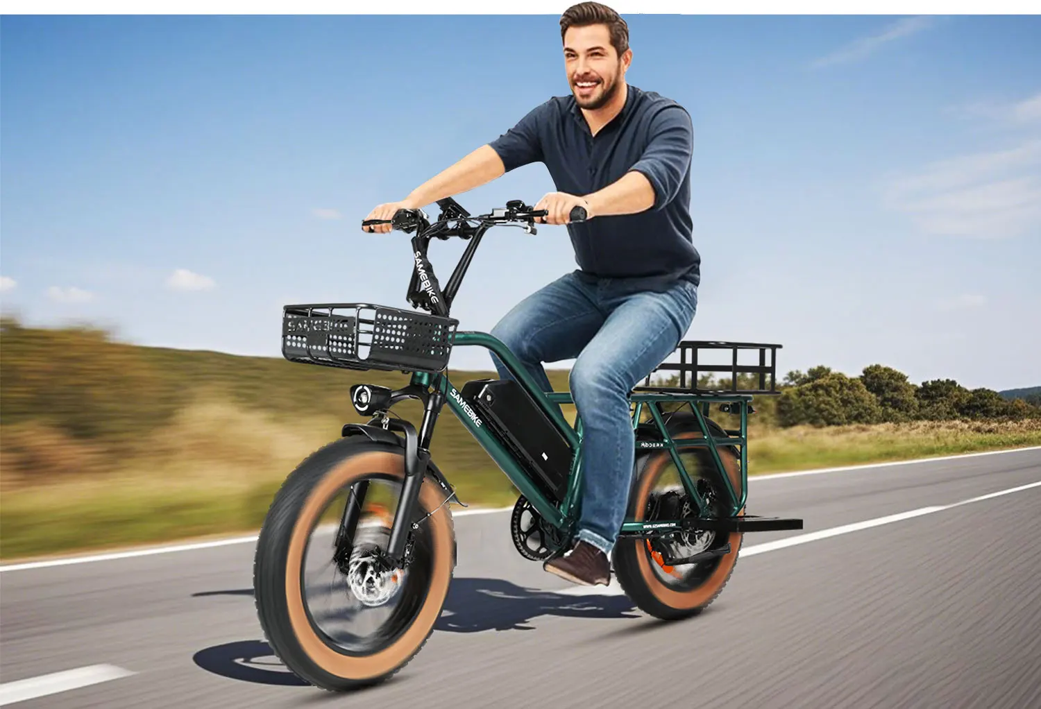 Wholesale Cargo Ebike 750D/1000D Electric Cargo Bike Fat Tire Delivery ...