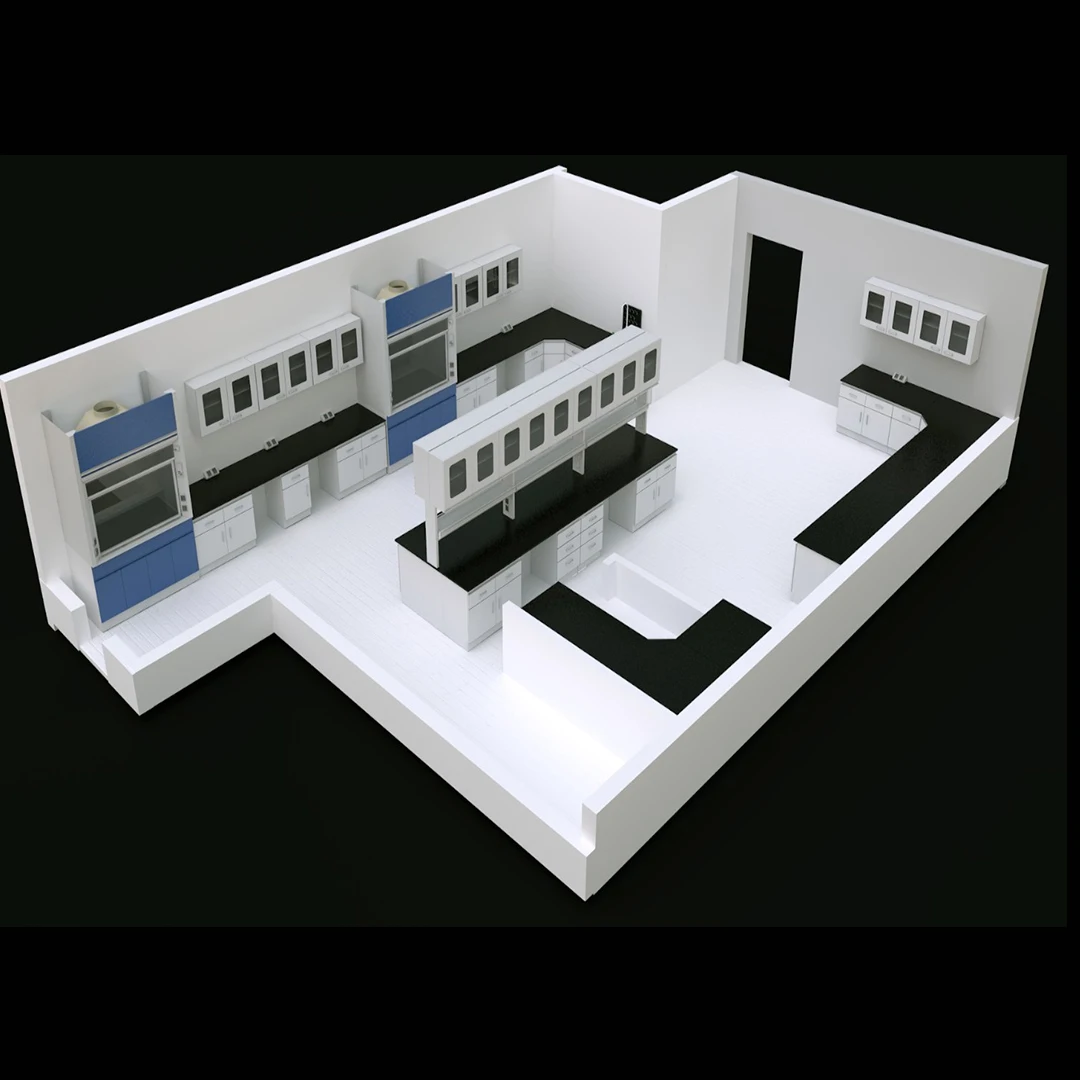 School Physics Laboratory Design - Free Lab Furniture Layout