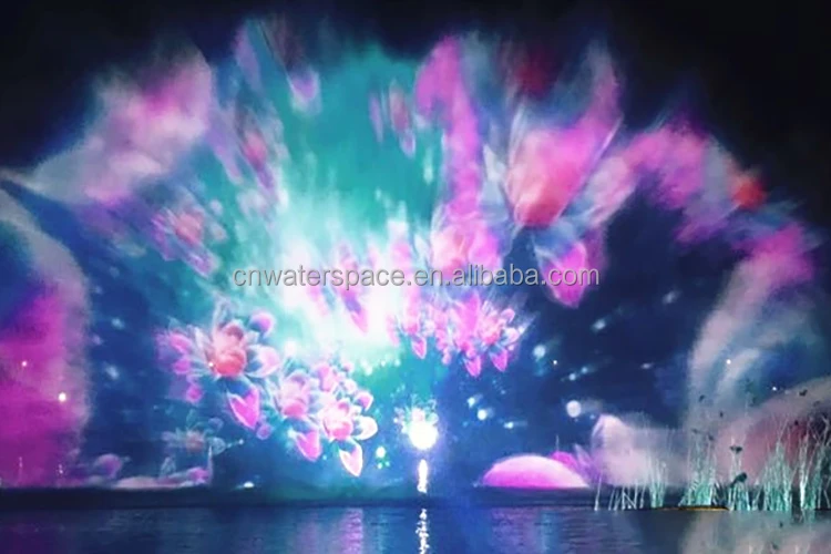 Laser Projector Fountain 3D Hologram Show Show Water Screen Projection ...