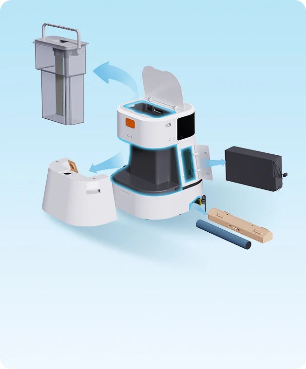 Driverless Intelligent Cleaning Robot: Automatic Vacuum Mop Cleaner for ...