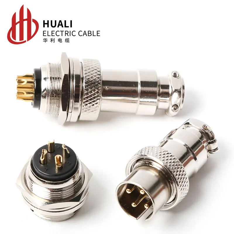 M16 Aeronautical Plug Socket Gx16f-2-3-4-5-6-7 Pin-8 Core Connector ...