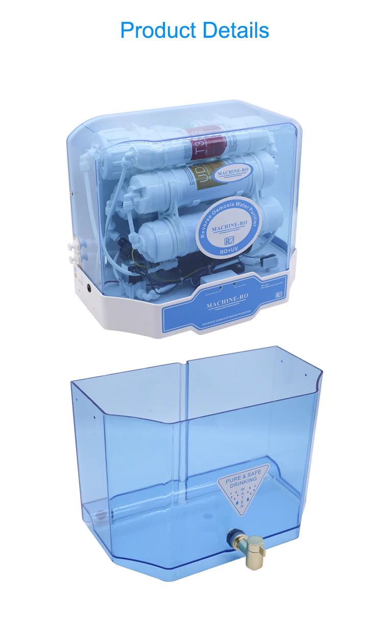 Alkaline 75 Gpd 6 Stage Uv Household Drink Reverse Osmosis Water ...