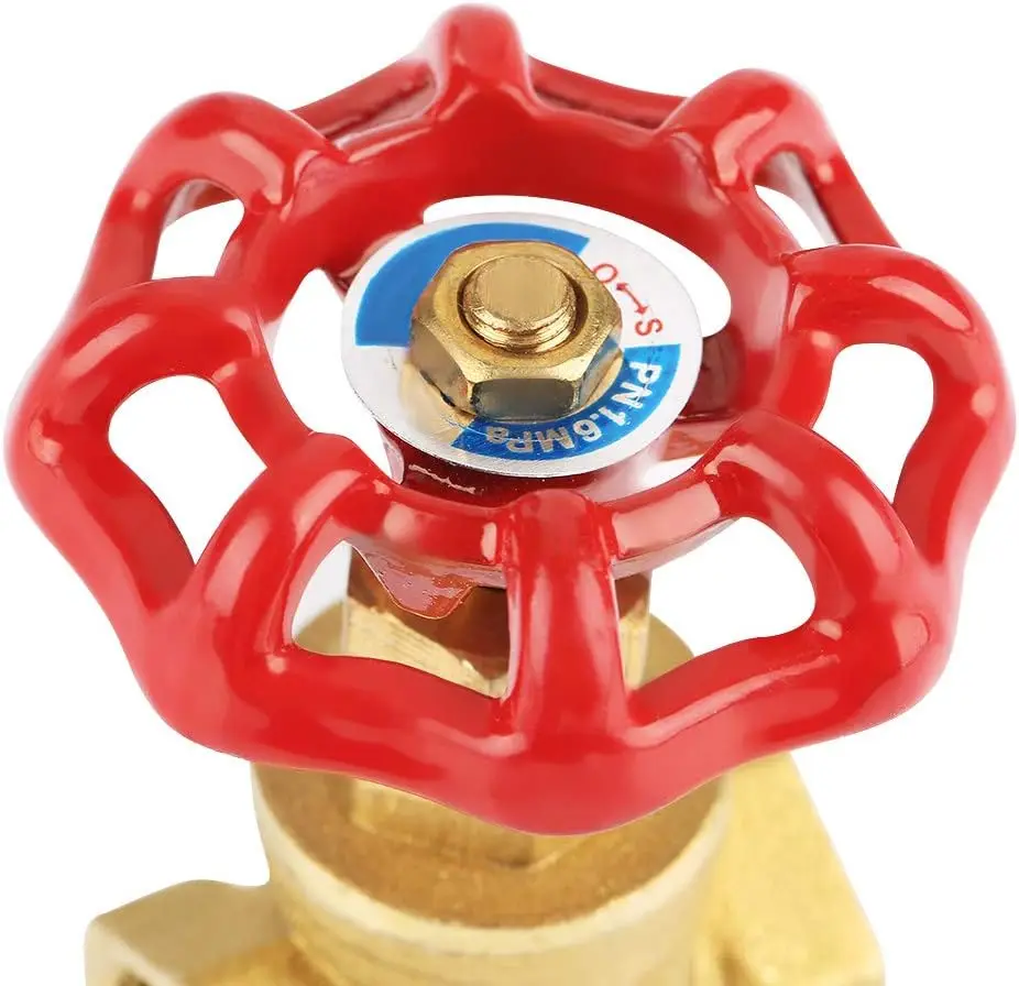 Brass Gate Valve Sluice Valve Dn20 G1/2 Two Directions Knob Type Sluice ...