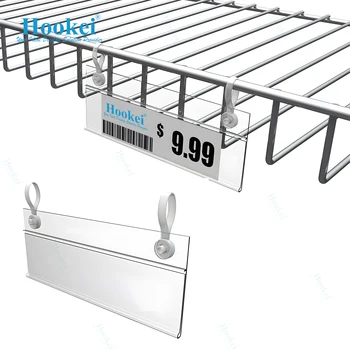 Pvc Plastic Supermarket Shelf Label Holder Price Tag Holder For Glass ...