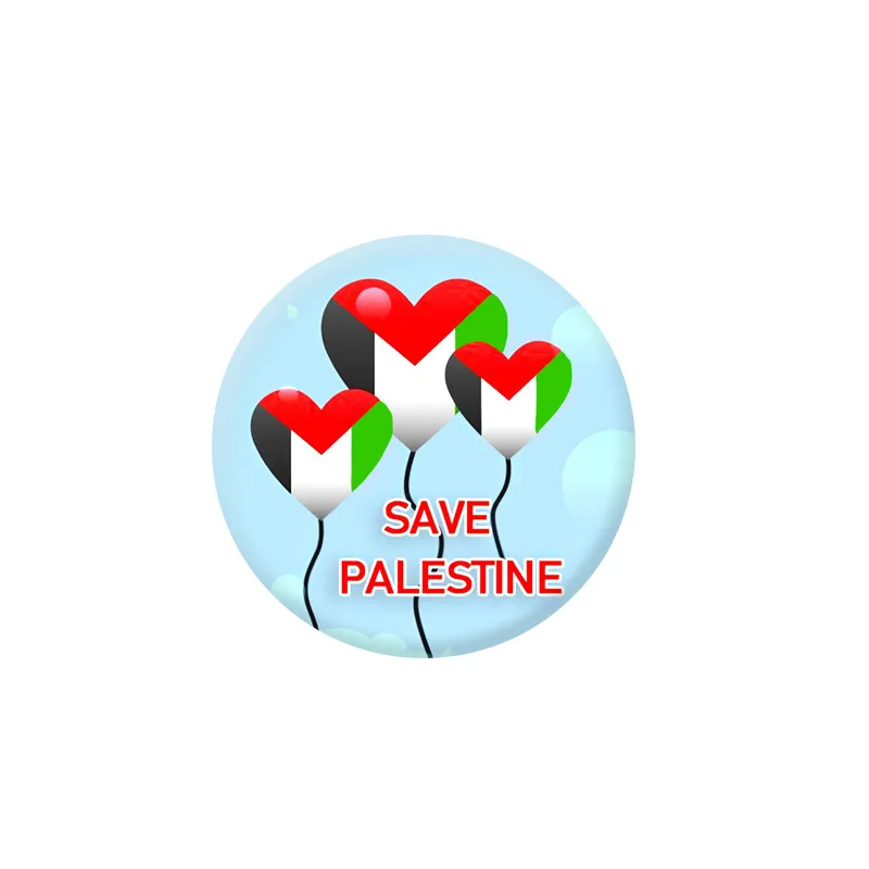 Palestinian Freedom Flag Emblem Map Design Tin Palestinian Emblem Pin ...