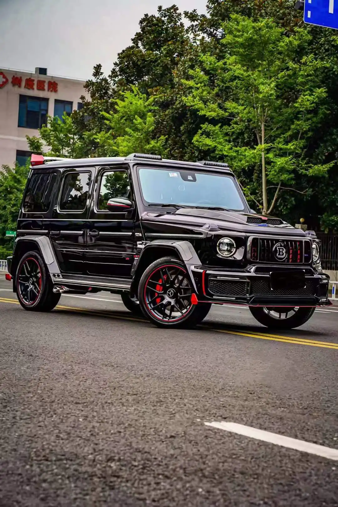 Runde for Mercedes-Benz G-Class W463 Upgrade Bra-bus Dry Carbon Fiber ...