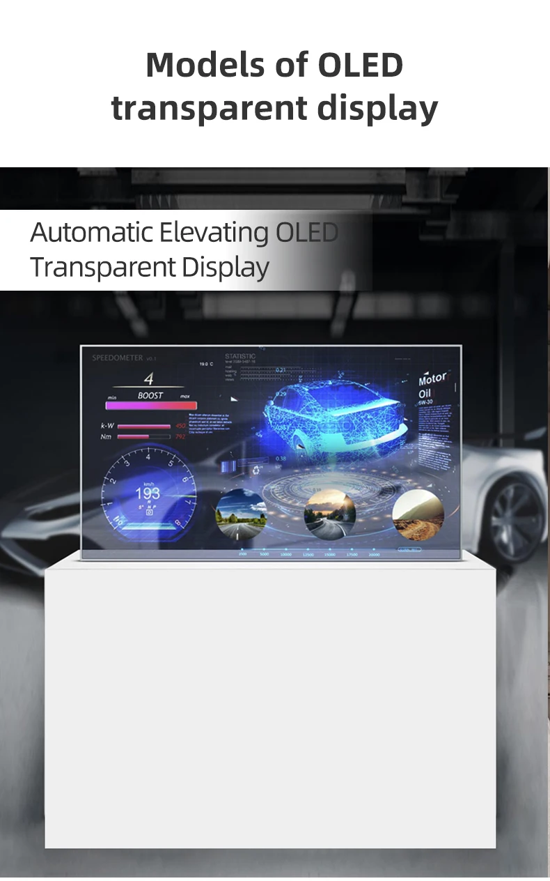 55inch High Transparent Oled Signage Display Toled Authentic Panel ...
