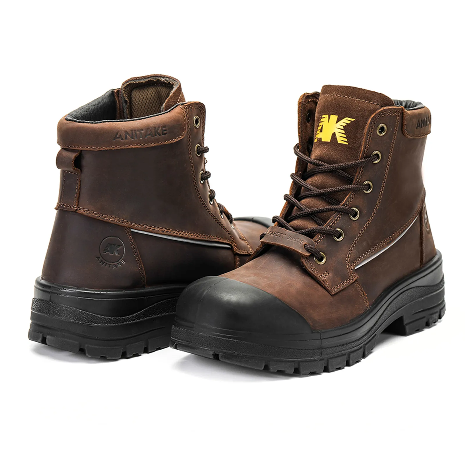 ANITAKE AK-2102 Steel Toe work boots safety shoes Puncture proof Anti ...